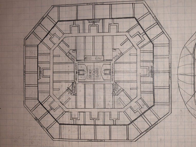 Stadium doodles from my past: Arena edition | Itinerant Fan