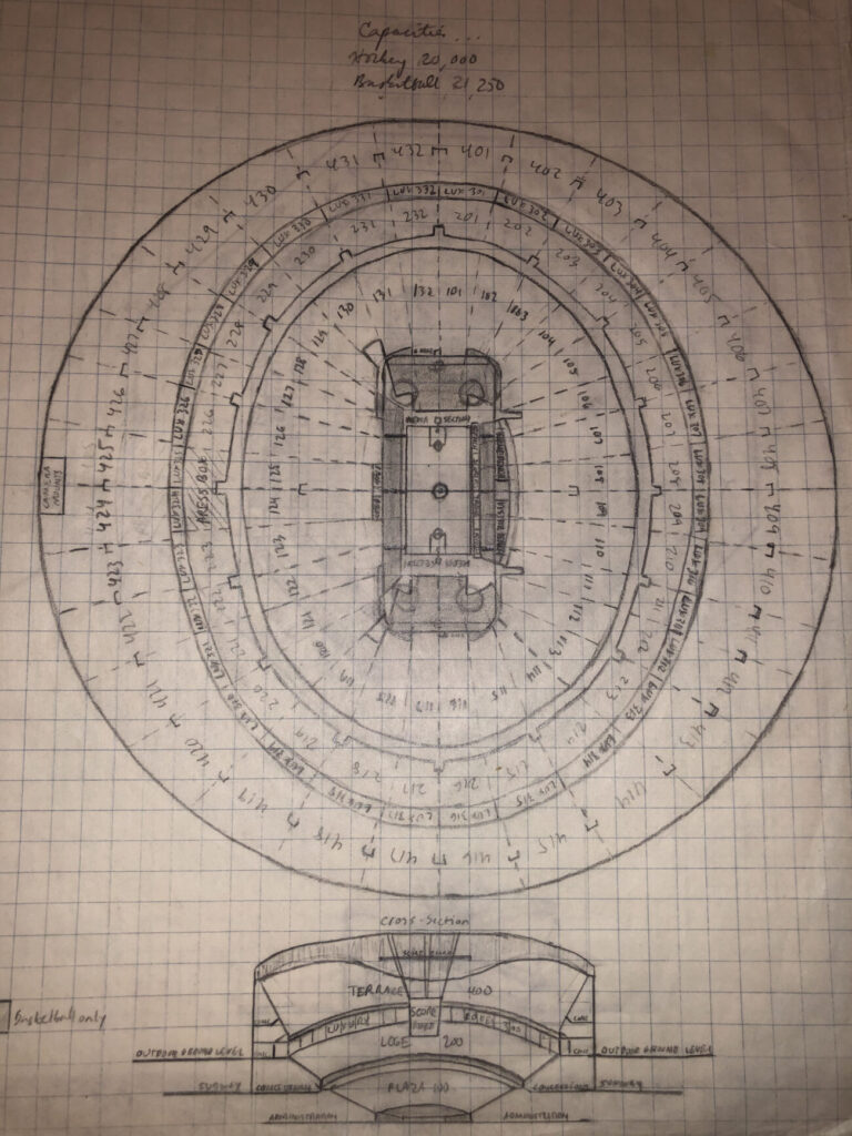Stadium doodles from my past: Arena edition | Itinerant Fan