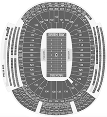 Detailed Map Of Lambeau Field